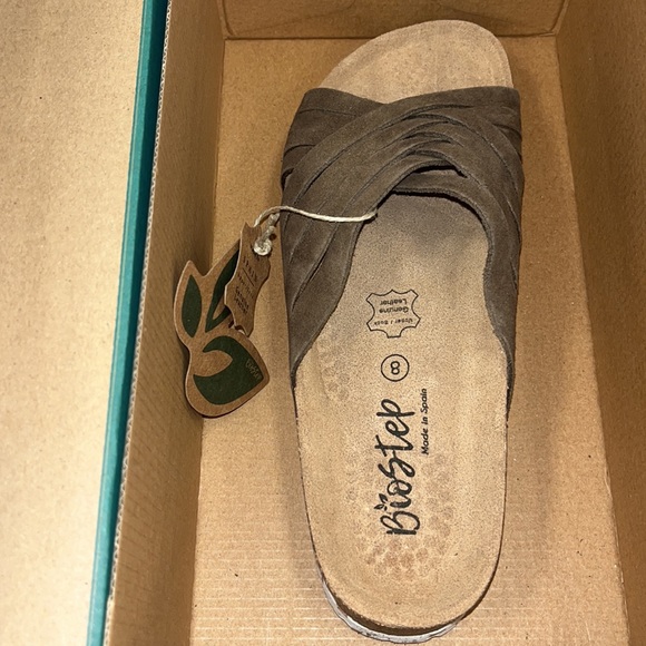 Biostep | Shoes | Biostep Made In Spain Genuine Suede Leather Crisscross Sandals | Poshmark